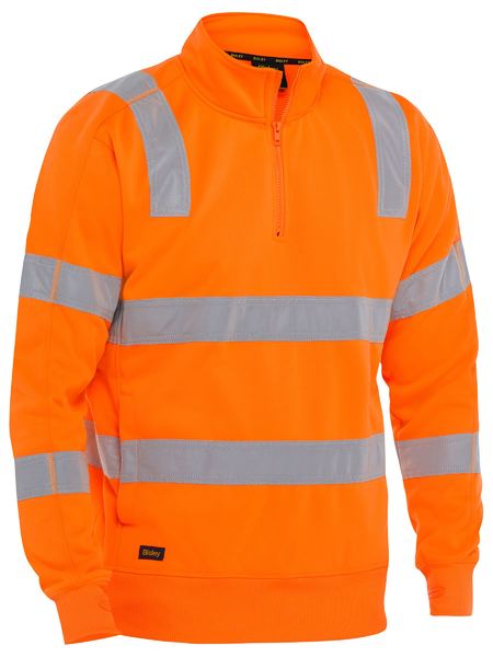 Bisley Taped Hi Vis 1/4 Zip Pullover (BK6814T) – Corporate Apparel Online